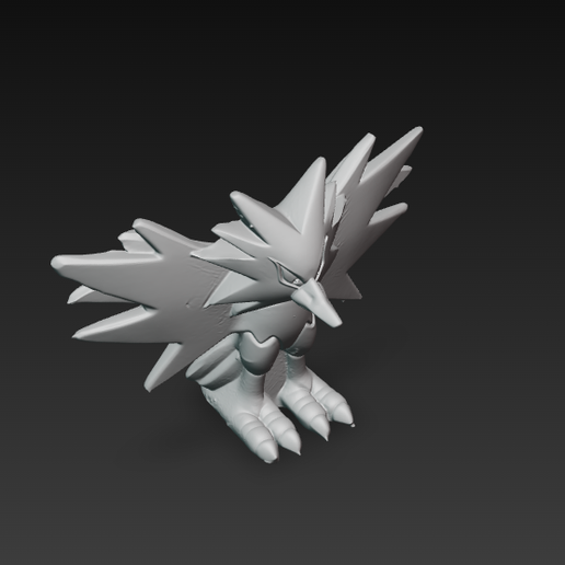 🎨 Zapdos 3D Takara Tomy Style – retro 2000s | Modelo 3D fan art Pokémon ...
