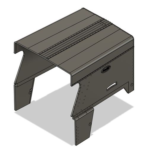 🌆 1/25 Peterbilt 359 kit ext hood with 2 air filters exit・ STL File for ...