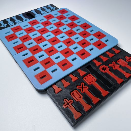 ♟️ Nice foldable and transportable chess set・ STL File for ・Cults