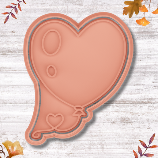 STL file COOKIE CUTTER globo en forma de corazon 🍪 ・3D printable model ...