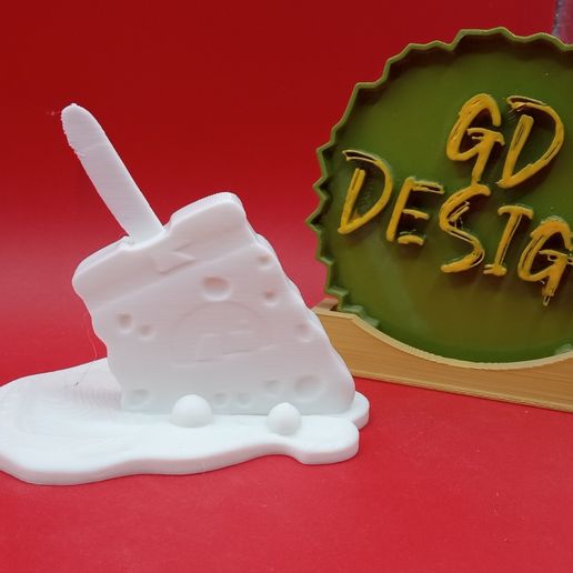 STL file SpongeBob SquarePants Melted Popsicle Figure 🫠 ・3D printable ...