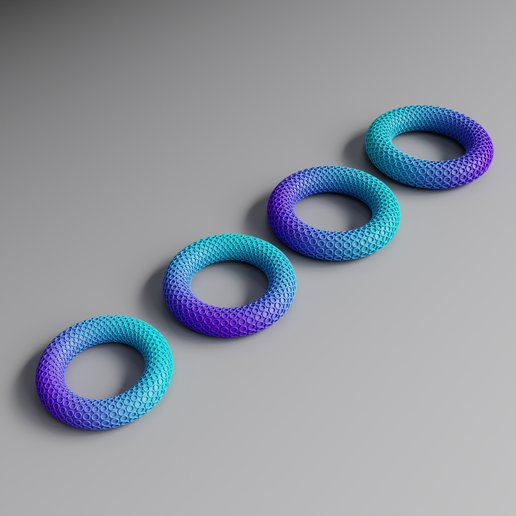 STL file BRACELETS WITH TORUS DESIGN(DIFFERENT SIZES AVAILABLE) 💫 ・Model to download and 3D ...
