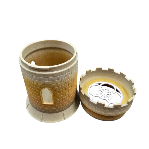 🏰 Round Castle Tower Container・ STL File for 3D printing・Cults