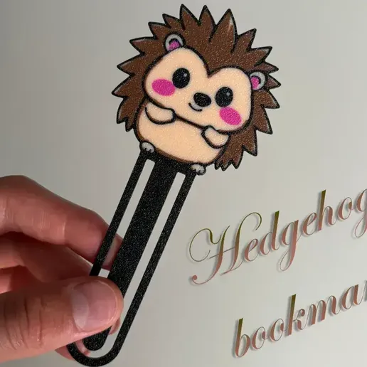 🦔 Hedgehog bookmark・ 3MF File for 3D printing・Cults