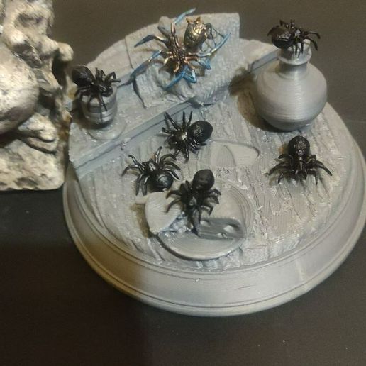 🤏 Small spiders and their champion・Free STL File for 3D printing・Cults
