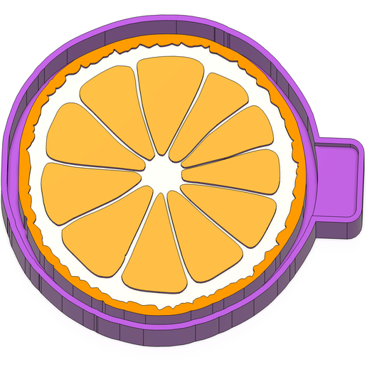 🍊 Orange Slice Freshie STL Mold Housing・ STL File for 3D printing・Cults