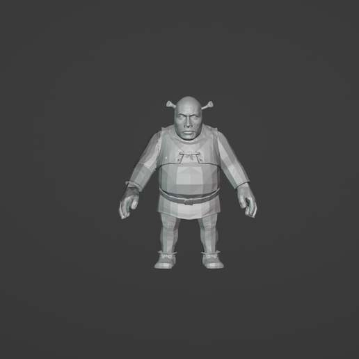 🪨 Dwayne The Shrek Johnson・ STL File for 3D printing・Cults