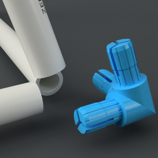 🧘 Russian Pyramid Corner Joints for PVC Pipes・ STL File for 3D printing ...