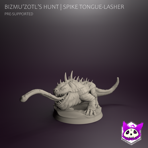 3D file Bizmu'zotl's Hunt | Spiked Tongue-Lasher 1 🎲 ・3D printer model ...