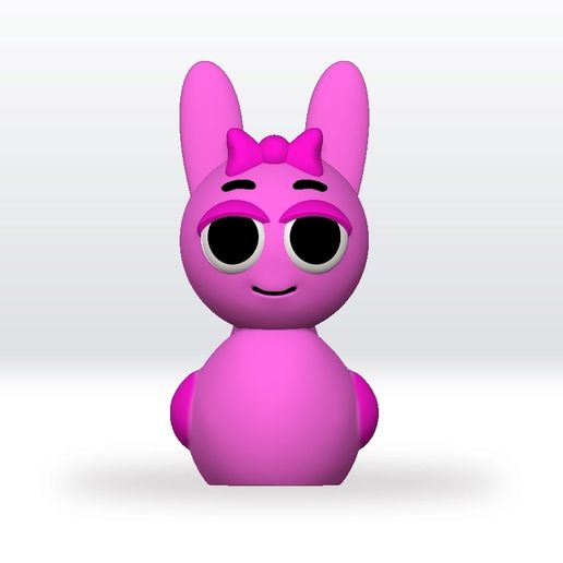 🦆 Sprunki Pinki Duck STL file, Sprunki 3D Model Character Fanart ...
