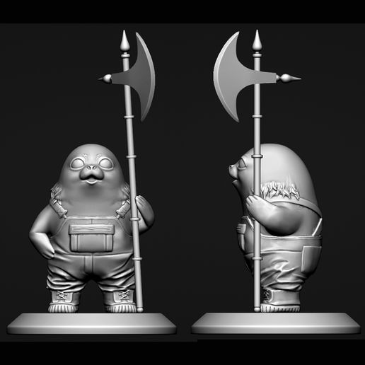 🦭 Ghus Saga comic cute Seal・ STL File for 3D printing・Cults