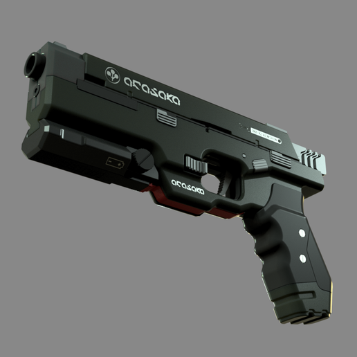 🔫 JKE-X2 Kenshin - Iconic Arasaka Pistol Replica Model | Cyberpunk 2077 ...