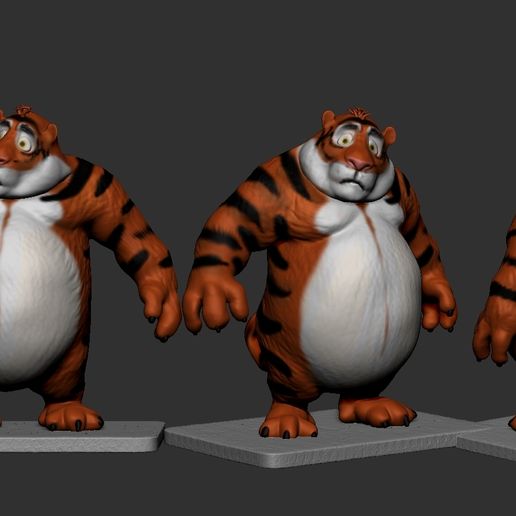 OBJ file FAT TIGER 🐅 ・3D printable model to download・Cults