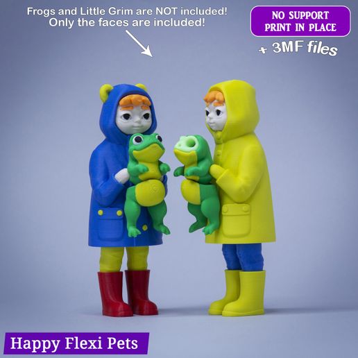 🎃 Little Grim's Human additional faces・ 3D File for 3D printing・Cults