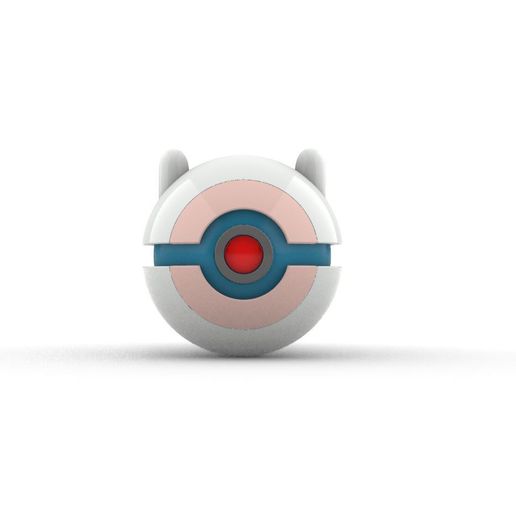 🐉 Pokeball Finn the Human・ STL File for 3D printing・Cults