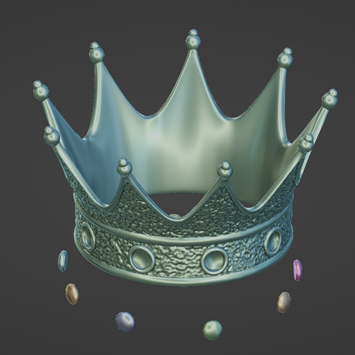 👑 Crown・ STL File for 3D printing・Cults