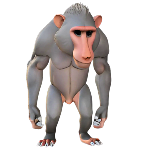 STL file Stylized Baboon 🐉 ・Design to download and 3D print・Cults