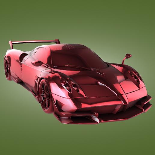 OBJ file Pagani Huayra BC 2016 🏠 ・3D print model to download・Cults