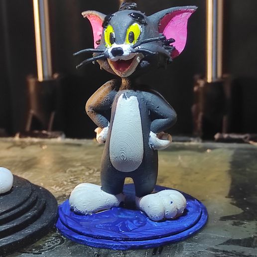 🐱 Tom (from Tom & Jerry) - Mischievous Cat Bust (Multi-Color AMS/STL)・ STL File for 3D printing ...