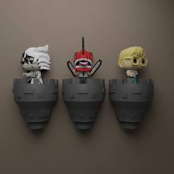 3D printed wall shell "castle" • made with Bambu P1P・Cults