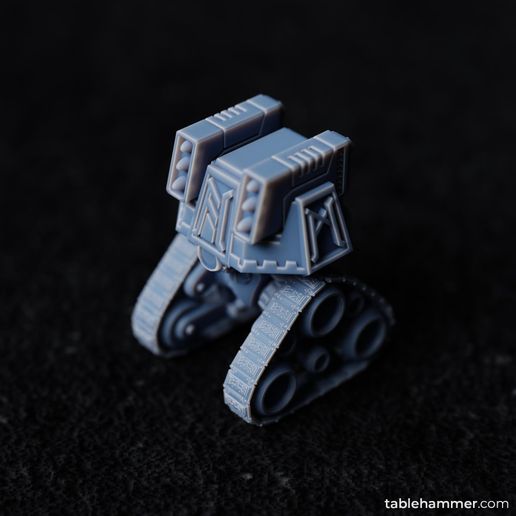 🔫 Dwarf turret: Mobile turret pod rockets・ 3D File for ・Cults