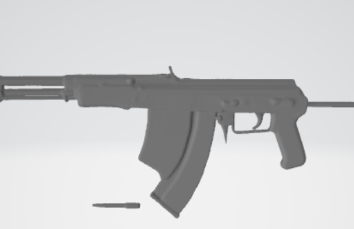 STL file APS underwater rifle for action figures 🦸 ・3D printing idea to ...