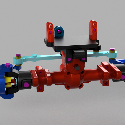 STL file FRONT DIFFERENTIAL AXLE 1:18 🧸 ・3D print design to download・Cults