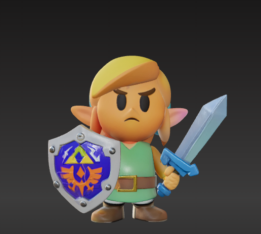 Link 3D - The Legend of Zelda: Link's Awakening 🗡️ | Model STL・ STL ...