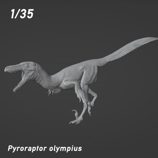 🦖 Pyroraptor (Pyroraptor olympius)・ STL File for 3D printing・Cults