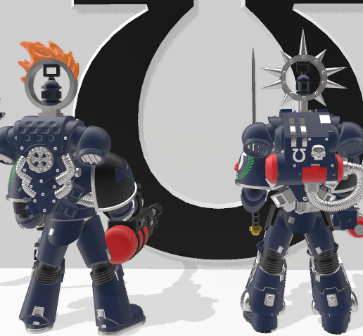 ⚔ Custom 1/18 Ultramarines MKIV and Primaris Destroyers・Free 3D File ...