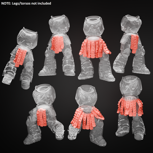 🏛️ Greek Hoplite SciFi Soldiers - Pteruges / Tabards・ 3D File for 3D ...