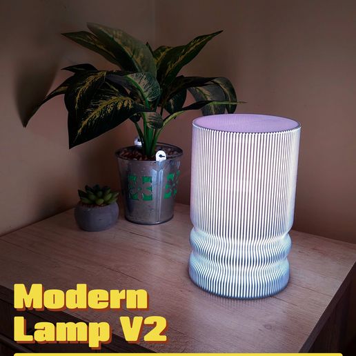 Free STL file MODERN LAMP V2 🔦 ・3D printer model to download・Cults