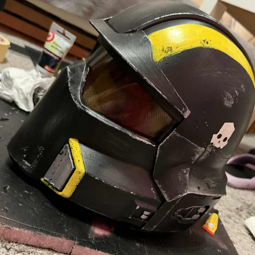 🪖 Helldiver tactical helmet・3D Print with the Bambu Lab P2S 3D printer ...