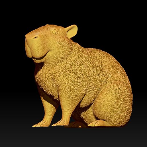 3D file Kawaii Capybara 🗿 ・3D printing model to download・Cults