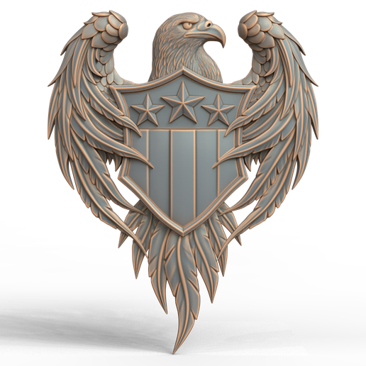 📁 3D Model STL File for CNC Router Laser & 3D Printer 0035. Eagle・文件用于 3D 三维打印以及数控加工 - 激光切割・Cults