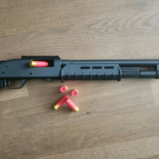 🐚 S590 - Shell Ejecting Airsoft Shotgun・3D Print with the Bambulab P1S ...