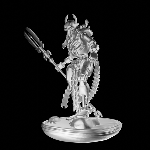 🦸 3D Printable Necron Overlord Figure・Arquivo STL para Impressão 3D・Cults