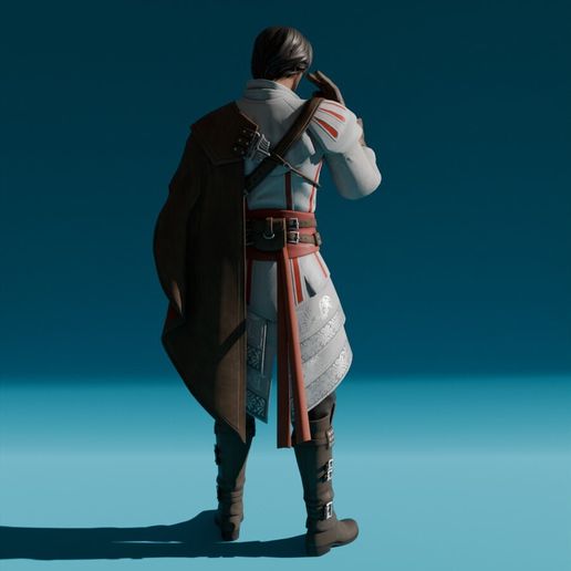 STL file Ezio Auditore Low Poly 👾 (OBJ)・3D printing design to download ...