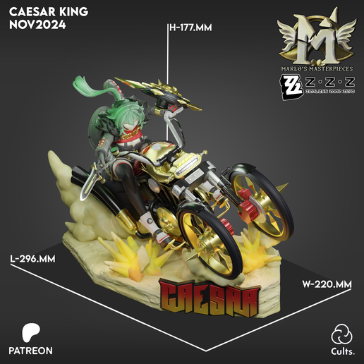 💤 ZZZ: Caesar King・ 3D File for 3D printing・Cults
