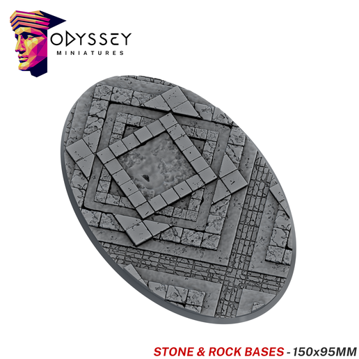 🪨 Stone and Rock Bases - 150x95mm・ 3D File for 3D printing・Cults