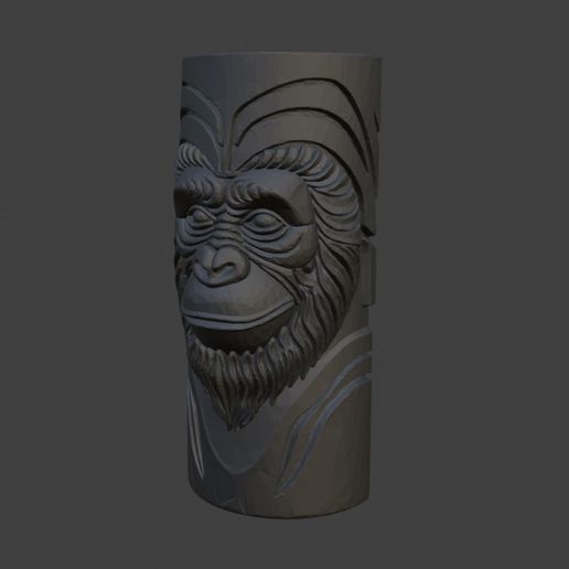 🗝️ Llavero Simio Ancestral・Archivo STL Gratis para Impresión 3D・Cults