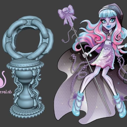 👹 River Styxx, Bracelet, Monster High.・ 3D File for 3D printing・Cults