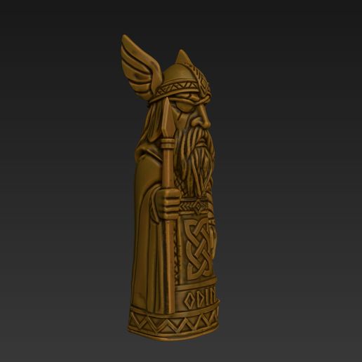 🗿 Odin totem style statue・ STL File for 3D printing・Cults