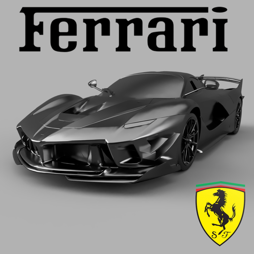 🚗 Ferrari FXXK・ STL File for 3D printing・Cults