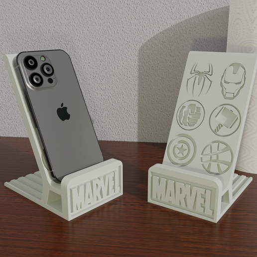 📞 Marvel Cell Phone Holder - FAST PRINT - 3D Holder for your Phone ...