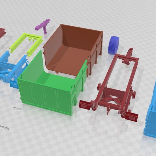🚜 Tractor Trailer Printable・Archivo 3D para Impresión 3D・Cults