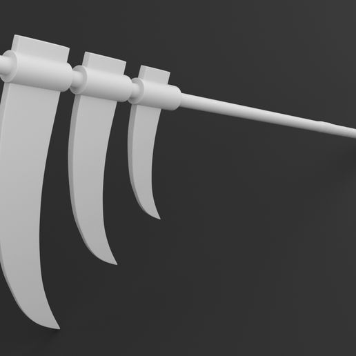 🔫 Triple-Bladed Scythe - Hidan Scythe from Naruto - 3D Print Model・ STL ...