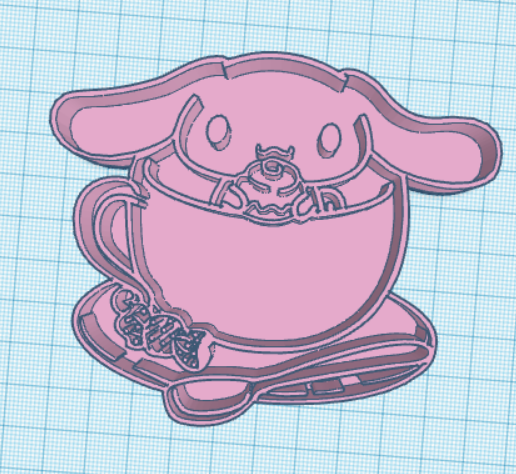 STL file Sanrio cinamonroll cookie cutter and stamp for cookies 🍪 ...