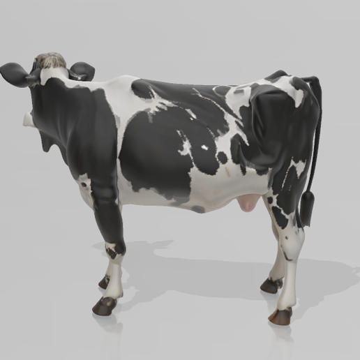 🐄 White Black Cow 3D Printable Model STL OBJ・ STL File for 3D printing ...