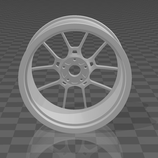 3D file RIM WHEEL Volk Racing G025 🛞 ・3D printer model to download・Cults